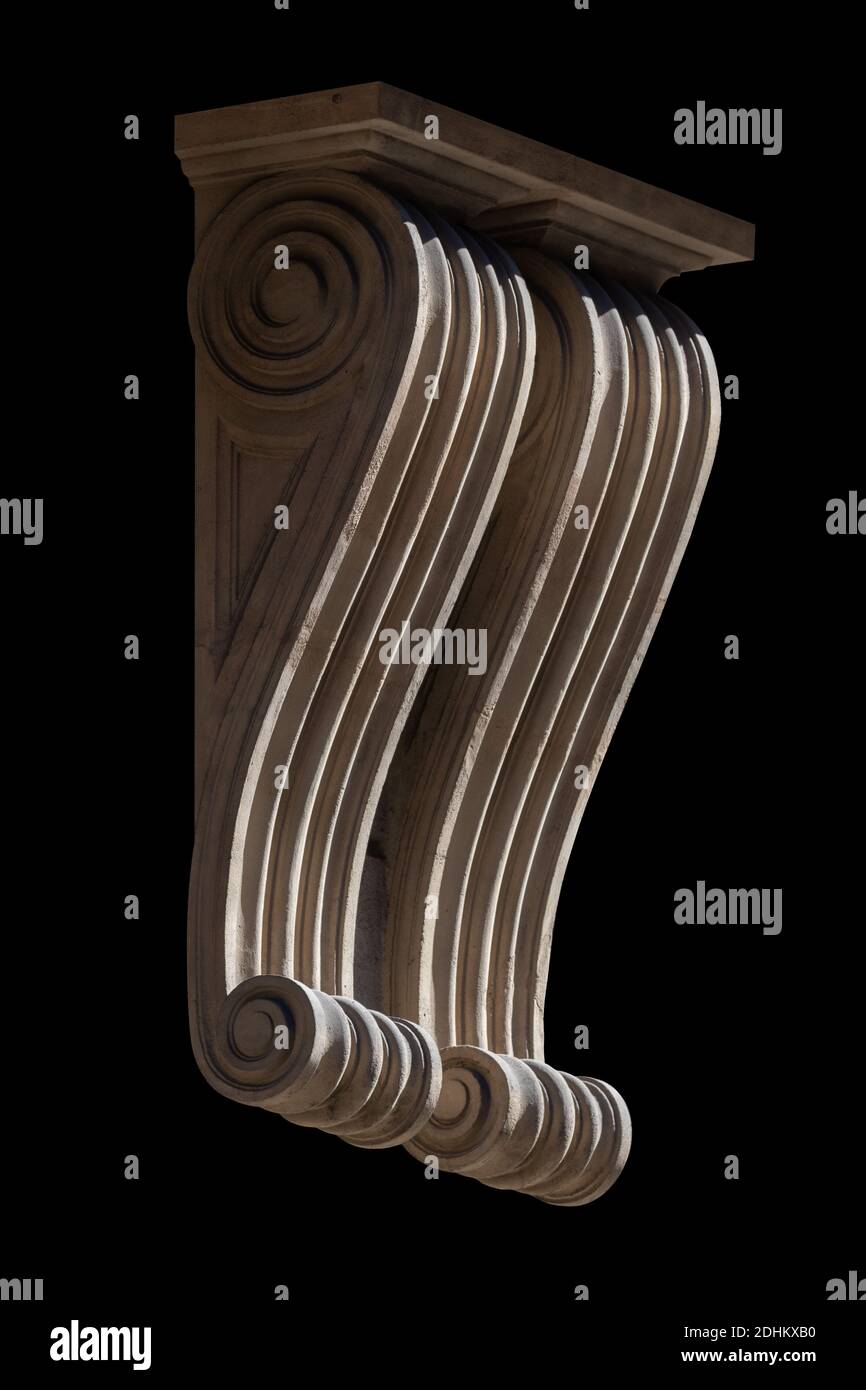 Elements of architectural decorations of buildings, a beam, a bracket ...