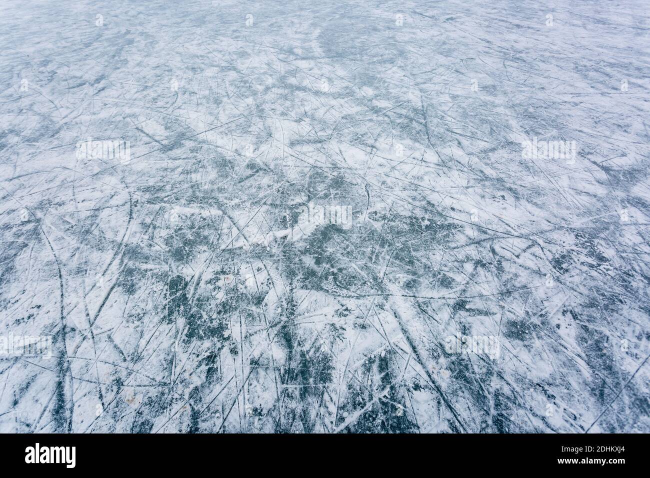 Ice rink surface for background Stock Photo - Alamy