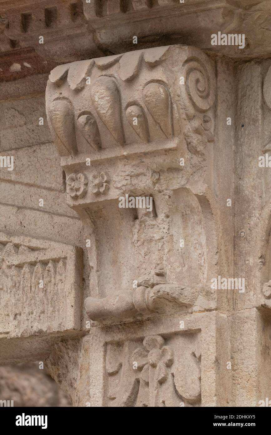 Elements of architectural decorations of buildings, a beam under the ...