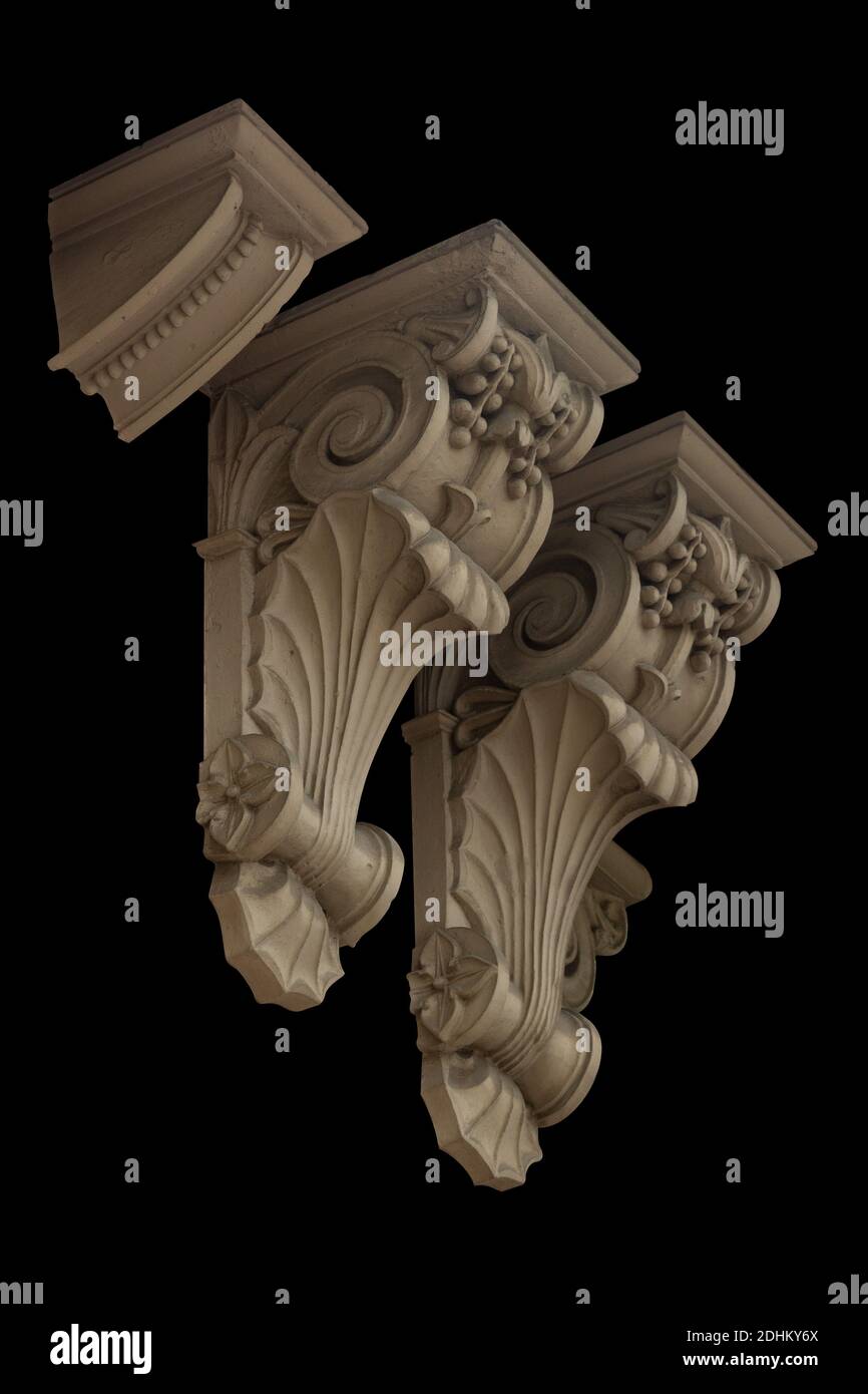 Elements of architectural decorations of buildings, a beam, a bracket ...