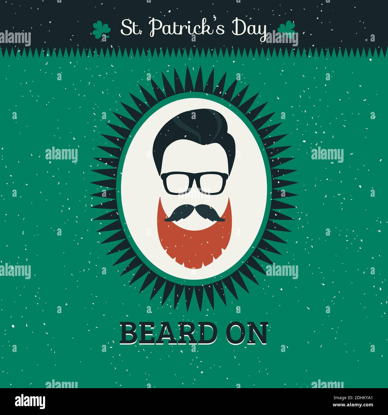 Saint Patrick's Day card - Vector stock illustration. Ireland, Abstract ...