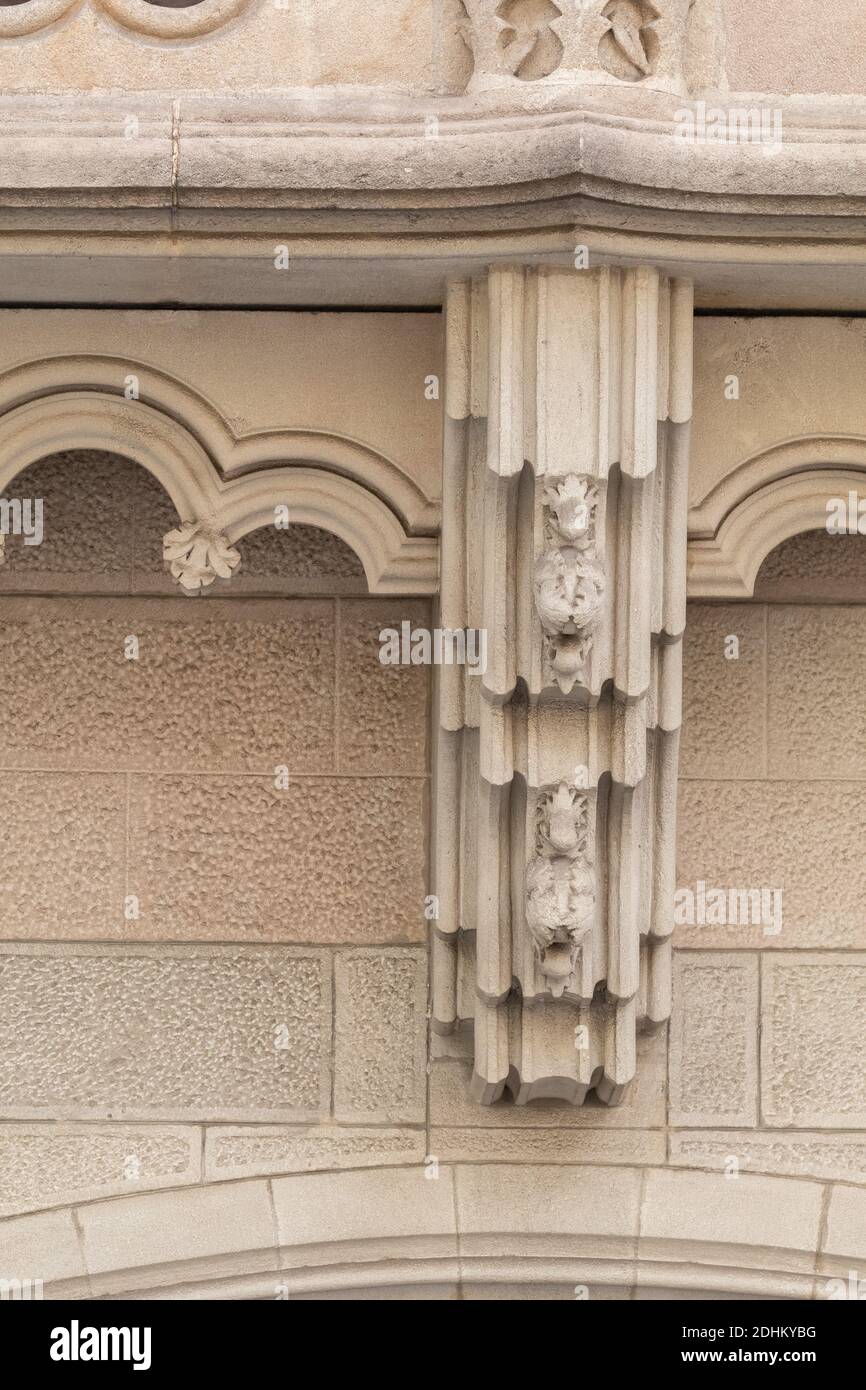Elements of architectural decorations of buildings, a beam, a bracket ...