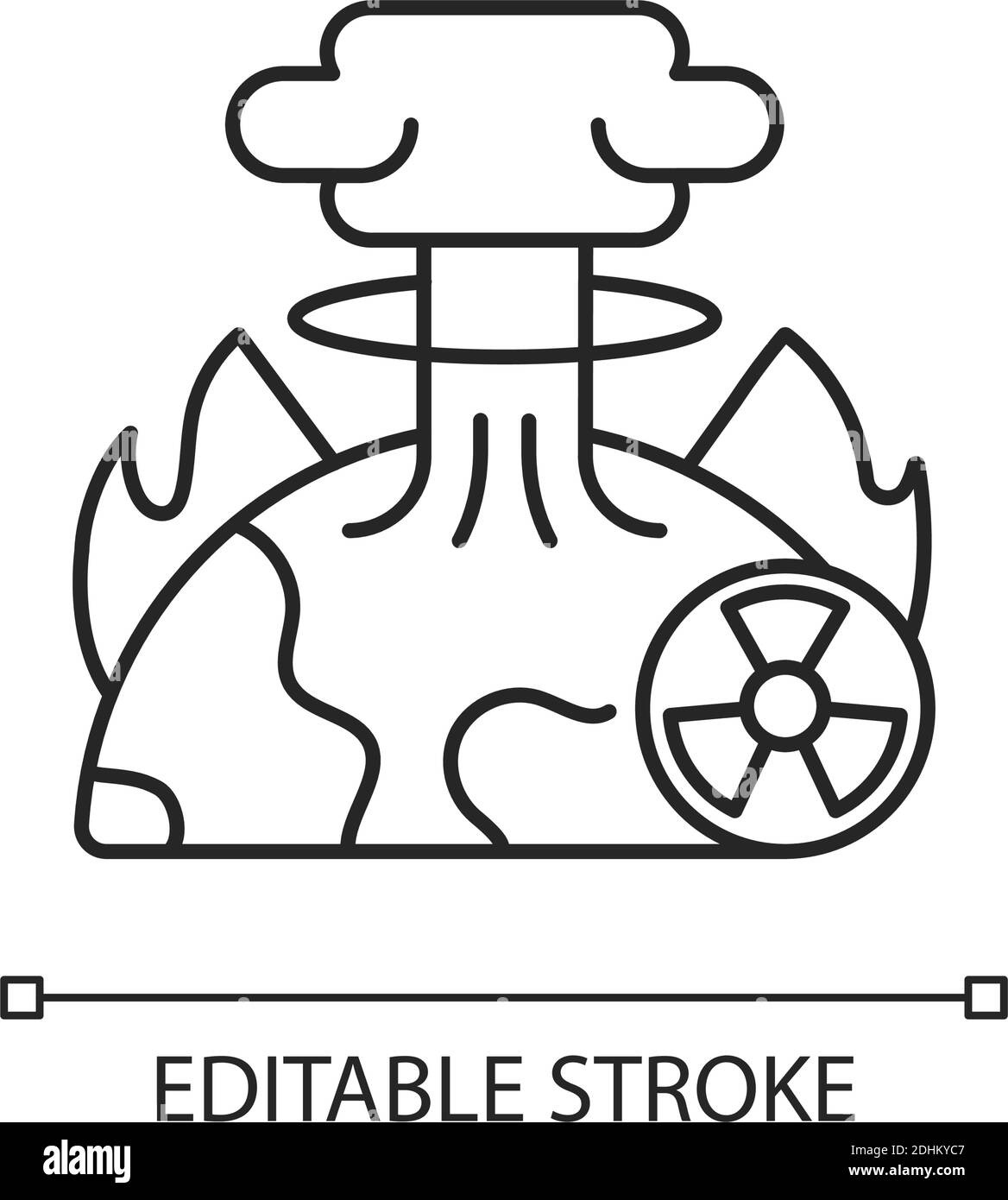 Apocalypse linear icon Stock Vector Image & Art - Alamy