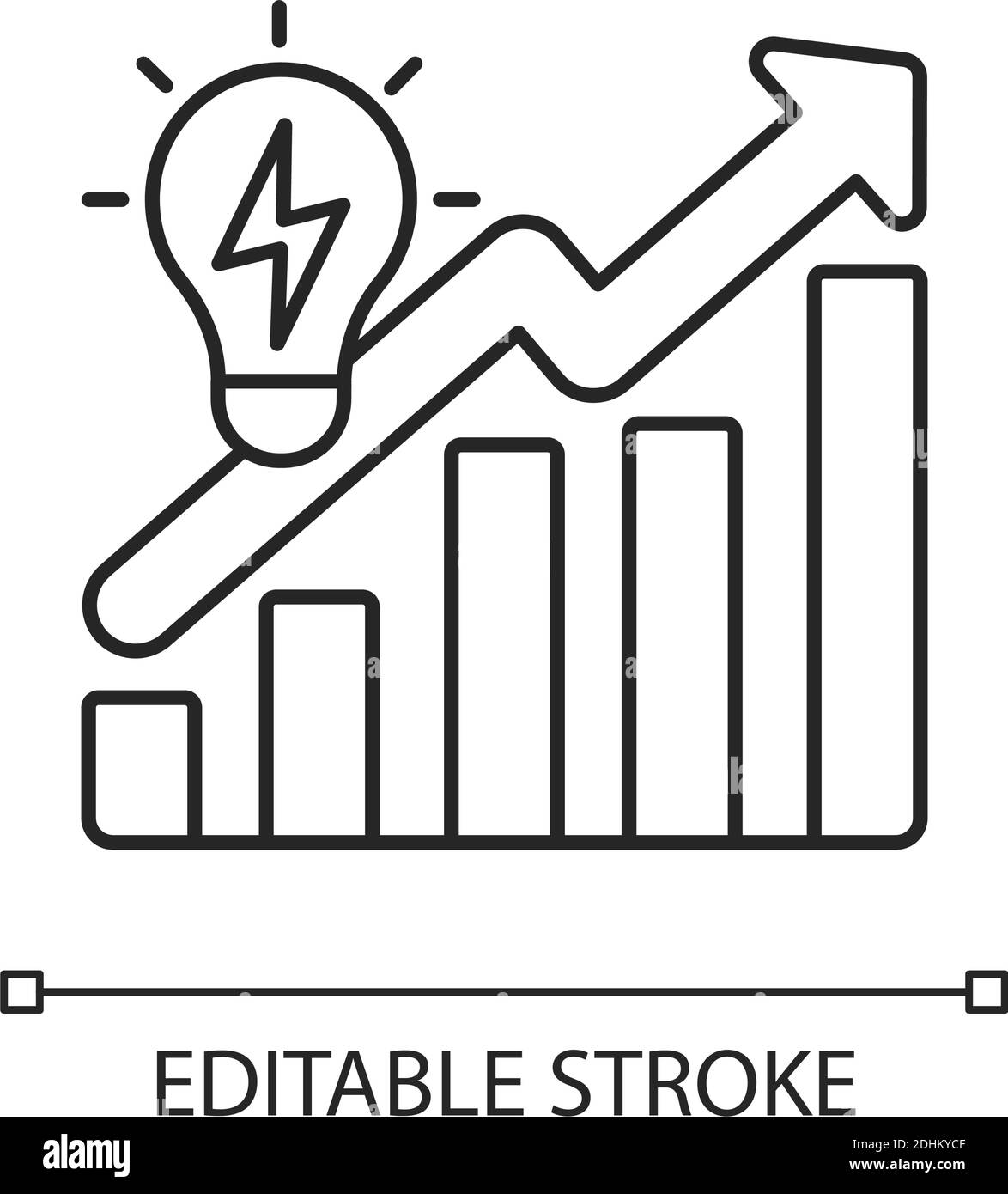 Wasteful energy consumption linear icon Stock Vector Image & Art - Alamy