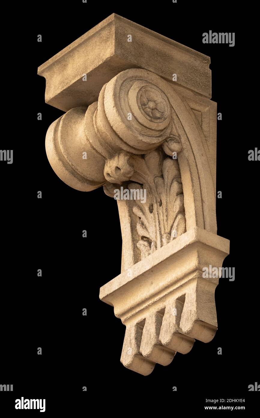 Elements of architectural decorations of buildings, a beam, a bracket ...