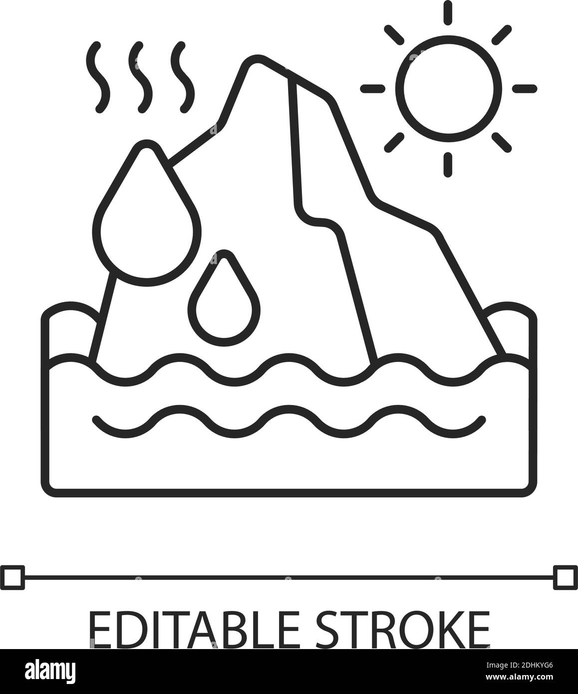 Glacier ice melting climate Cut Out Stock Images & Pictures - Alamy