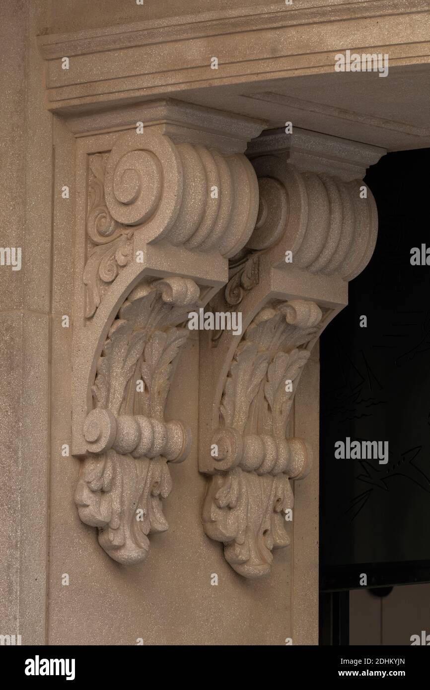 Elements of architectural decorations of buildings, a beam, a bracket ...
