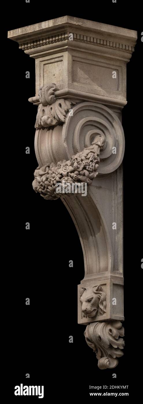 Elements of architectural decorations of buildings, a beam, a bracket ...