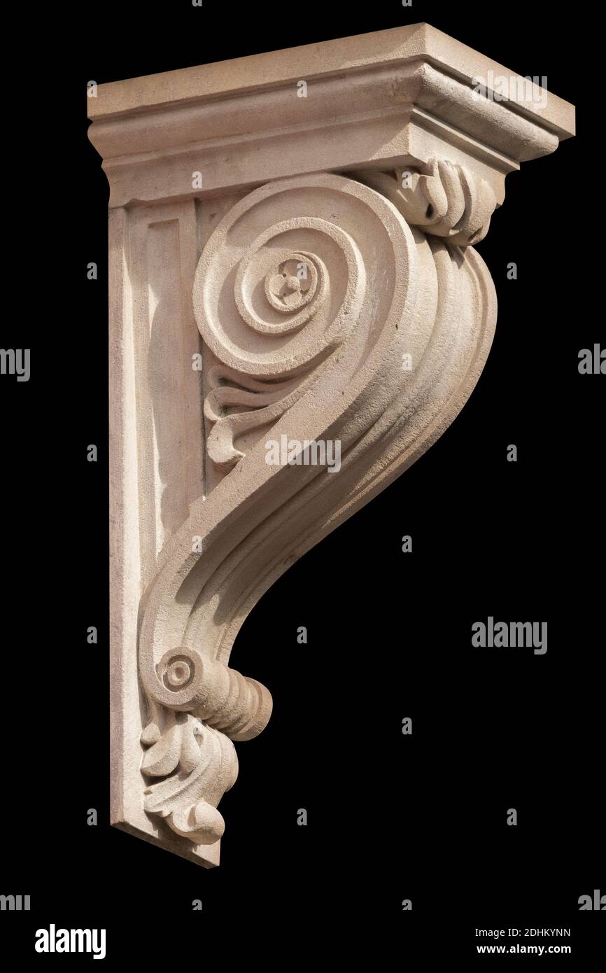 Elements of architectural decorations of buildings, a beam, a bracket ...