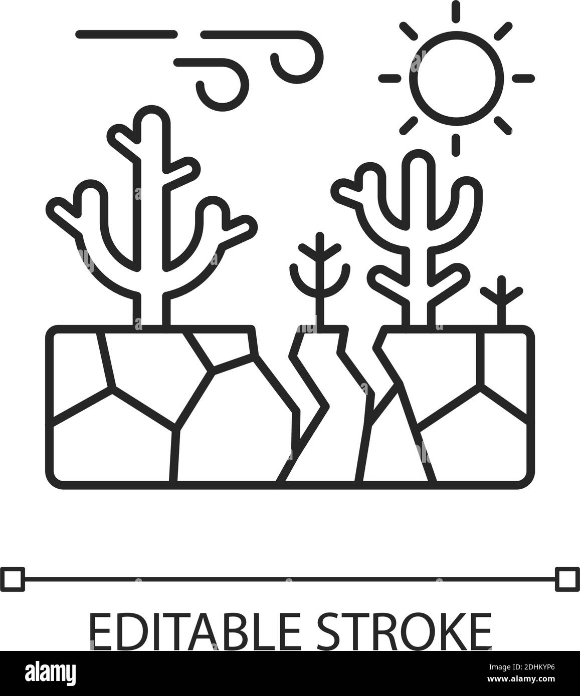 Climate change isolated concept Black and White Stock Photos & Images ...