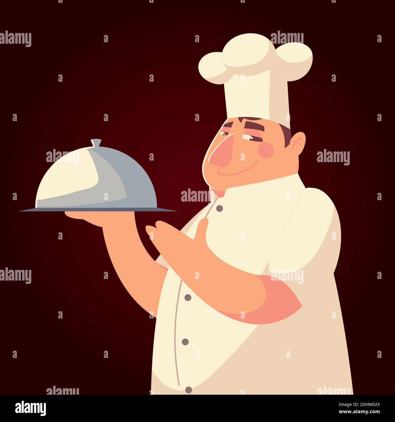 funny chef character worker professional restaurant vector illustration ...