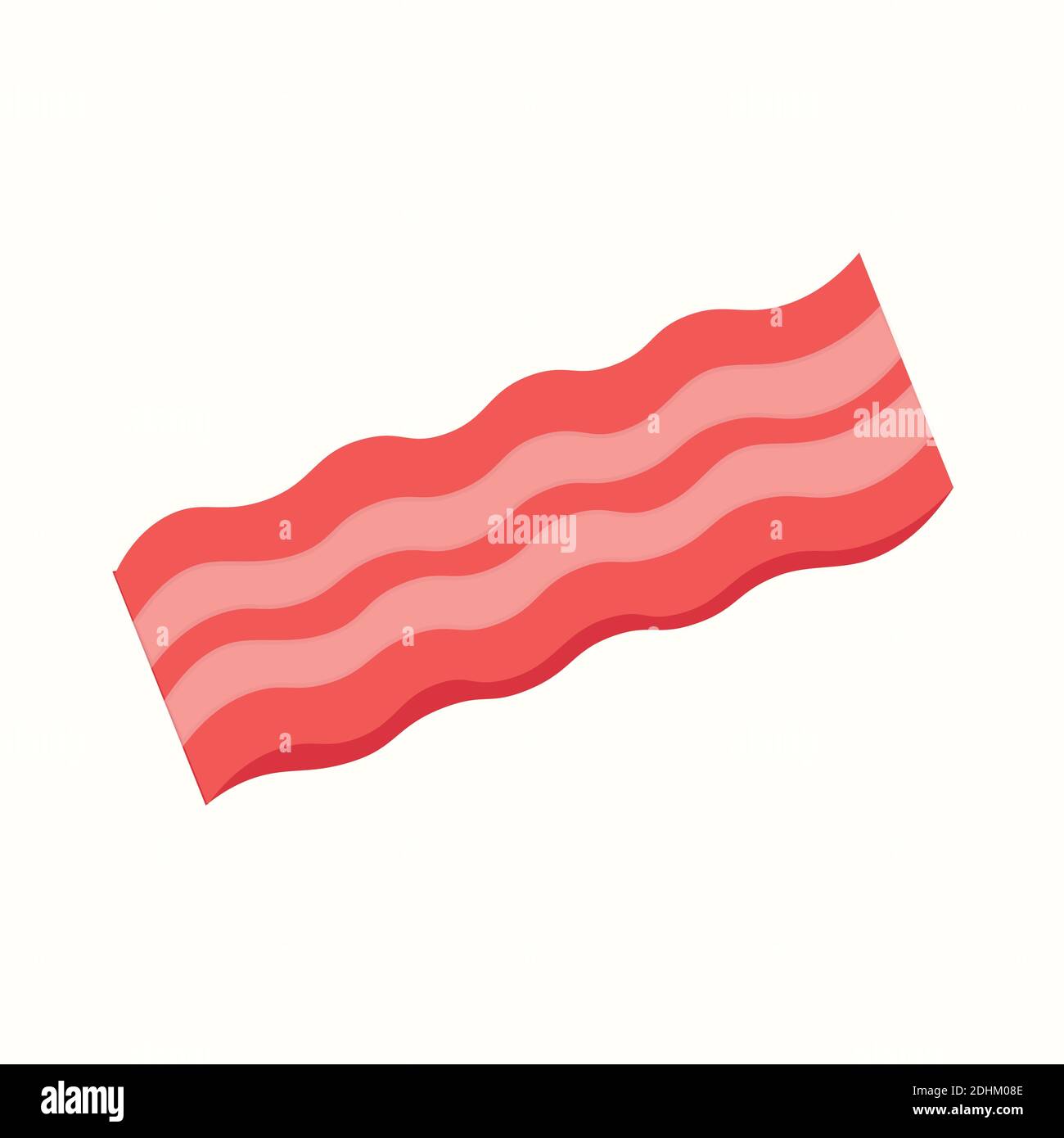 Isolated Bacon Vector Illustration on White Background Stock Vector ...