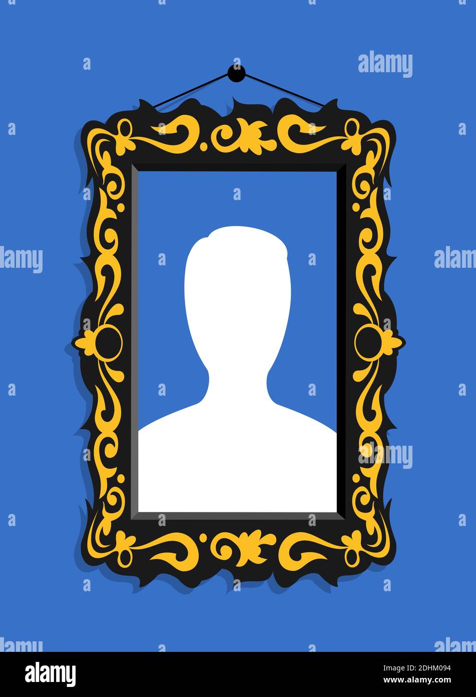 Profile picture frame hi-res stock photography and images - Alamy