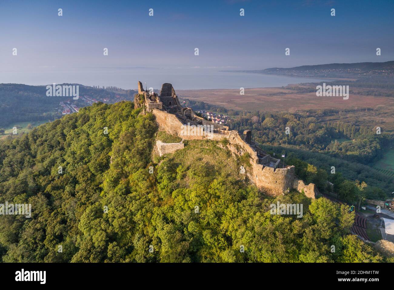 Beautiful fortress of Szigliget, Hungary Stock Photo - Alamy