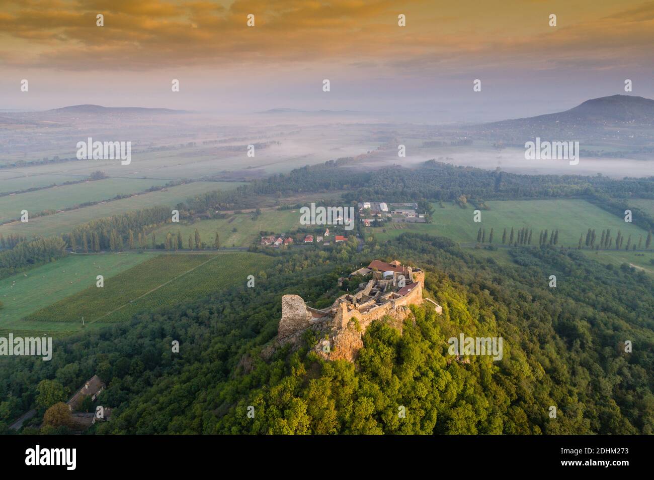 Beautiful fortress of Szigliget, Hungary Stock Photo - Alamy