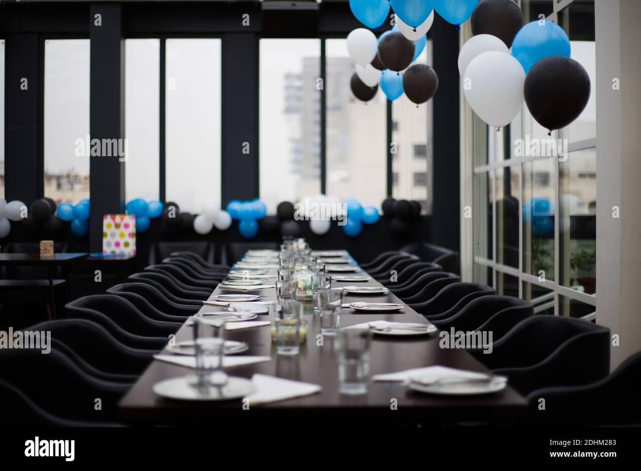 a dining table in premium banquet hall Stock Photo - Alamy