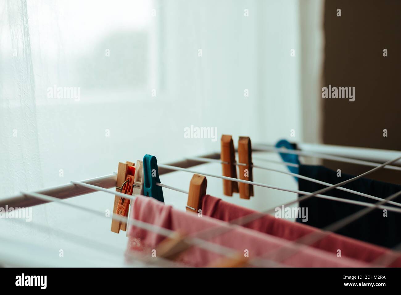 drying washed clothes Stock Photo - Alamy