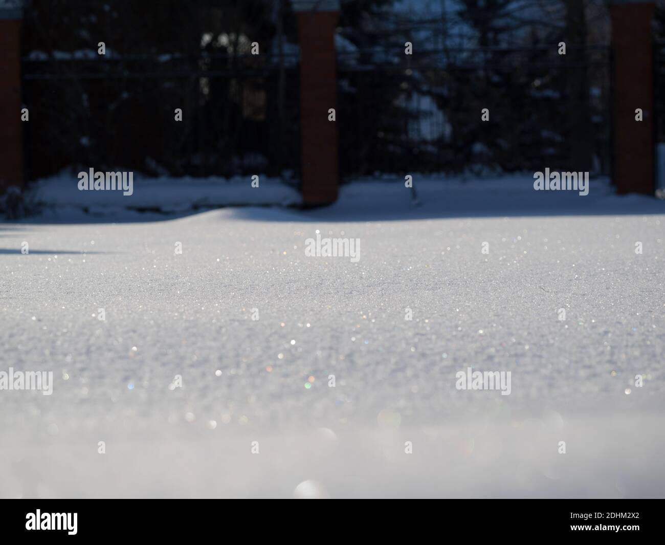 Snow lane. The surface of frozen snow. Texture Stock Photo - Alamy