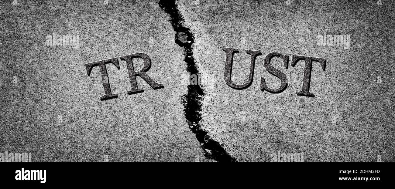Broken trust hi-res stock photography and images - Alamy