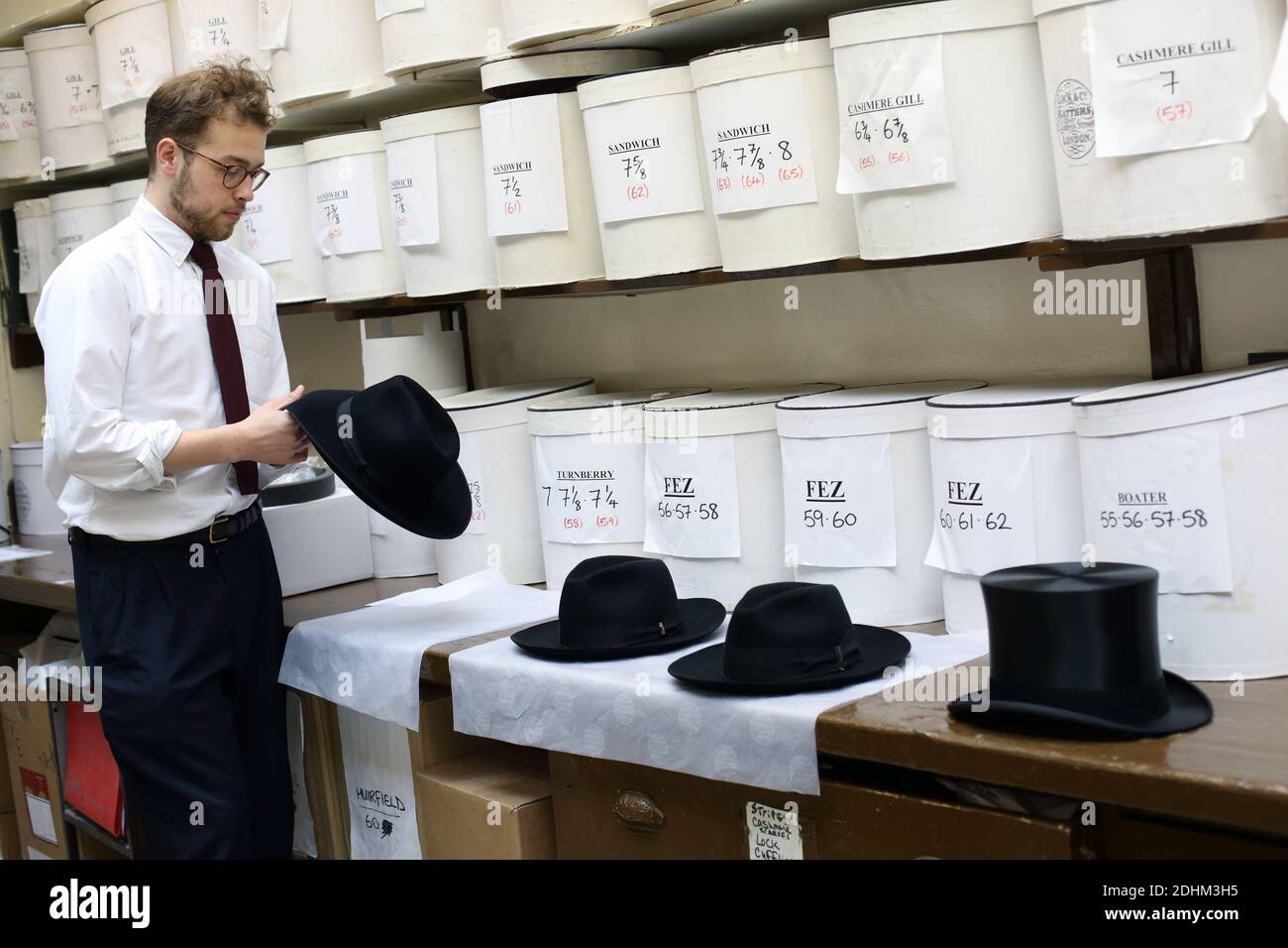Lock & Co Hatters oldes hat shop in the world Stock Photo - Alamy