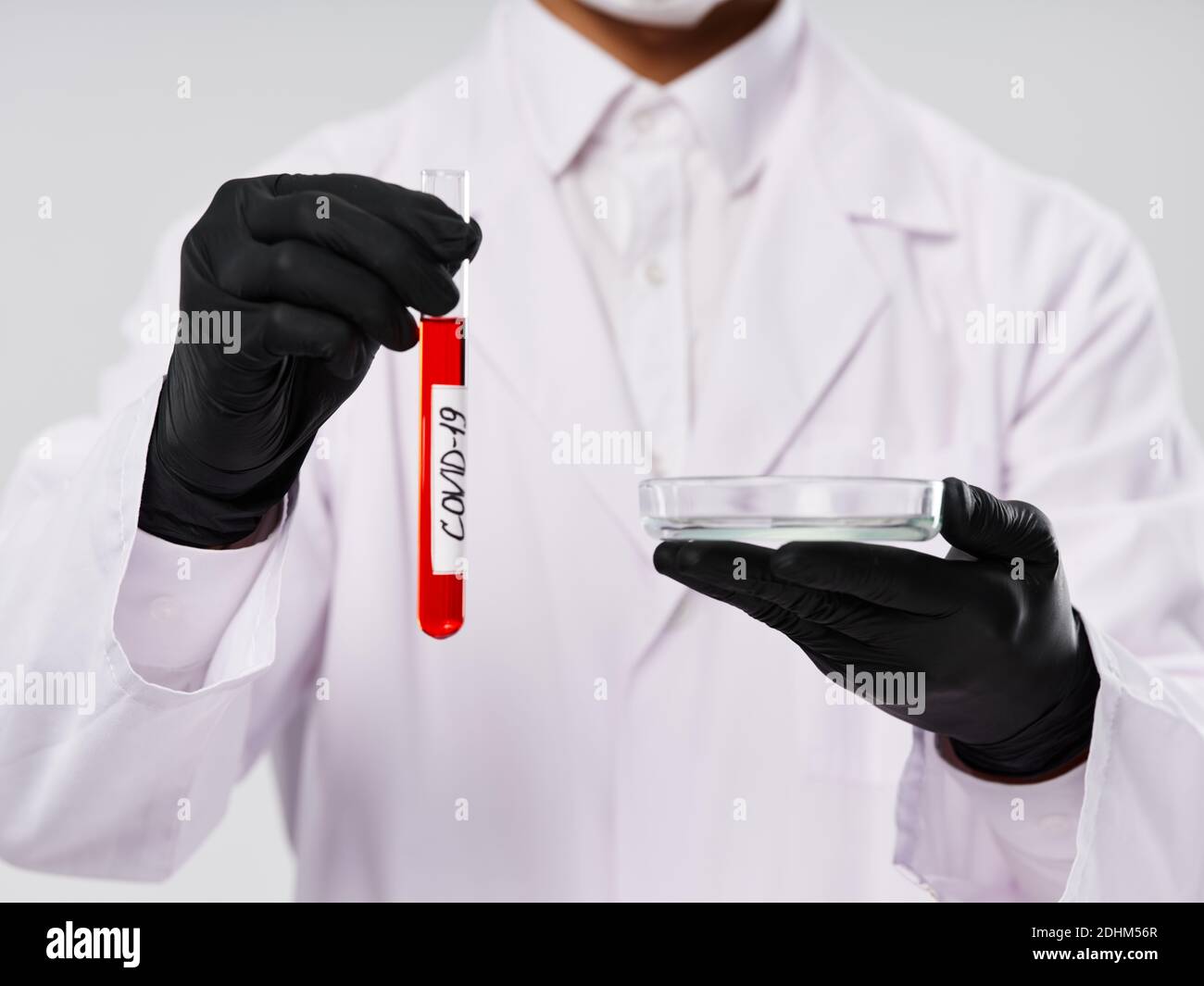 Doctor tests patient coronavirus in hi-res stock photography and images ...