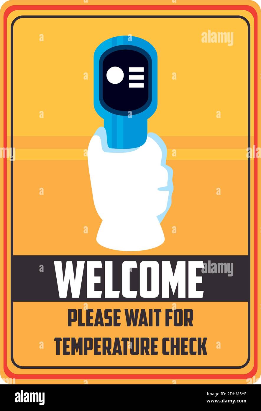 prevention of covid 19, temperature check sign during covid-19 outbreak ...