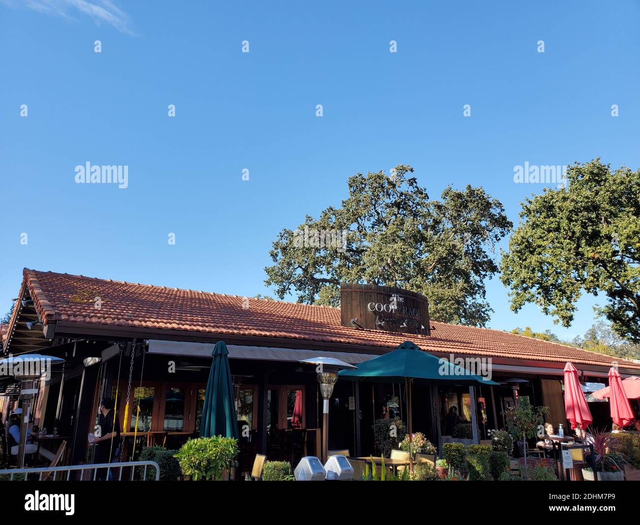Photograph of the Cooperage American Grille restaurant with an outdoor ...