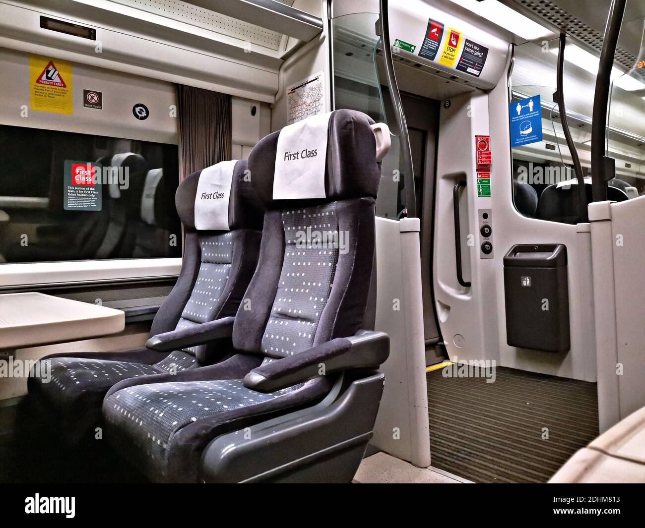 Frist class carriage Stock Photo - Alamy
