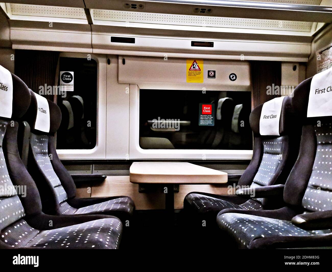 First class carriage Stock Photo - Alamy