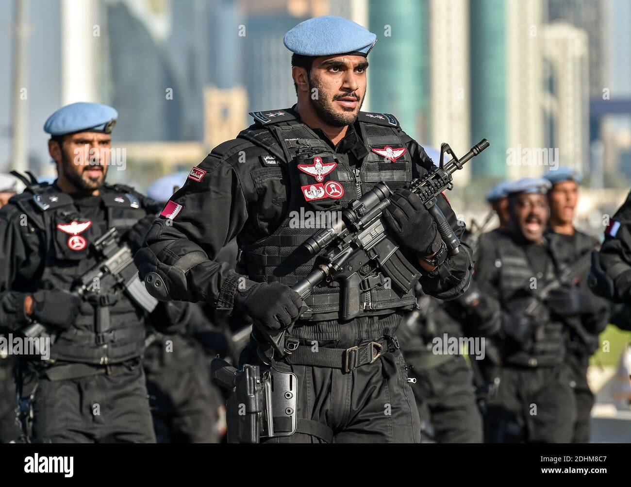 Doha, Qatar. 11th Dec, 2020. Qatari soldiers participate in a military ...