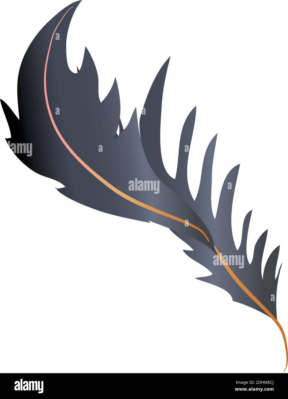 feather fluff allegory decoration icon vector illustration Stock Vector ...