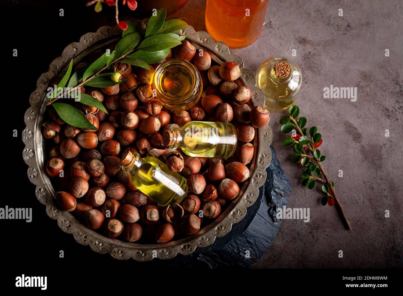 Oil and nuts hi-res stock photography and images - Alamy