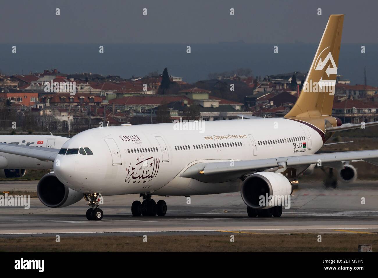 Istanbul / Turkey - March 27, 2019: Libyan Airlines Airbus A330-200 5A ...