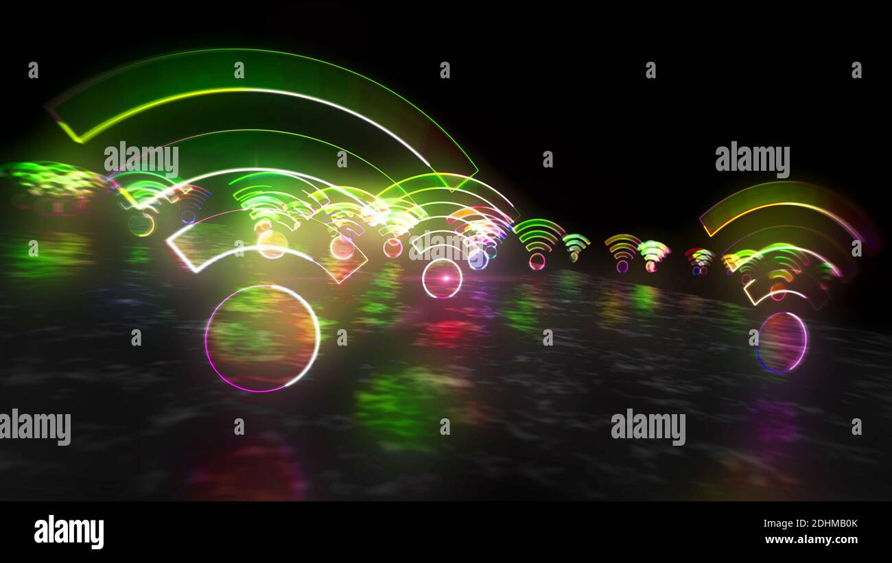 Wifi hotspot symbol, wi-fi internet zone, communication technology ...