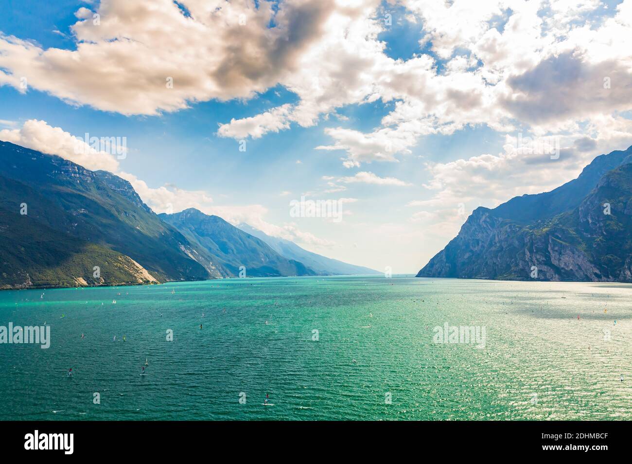 Garda lake aerial hi-res stock photography and images - Alamy