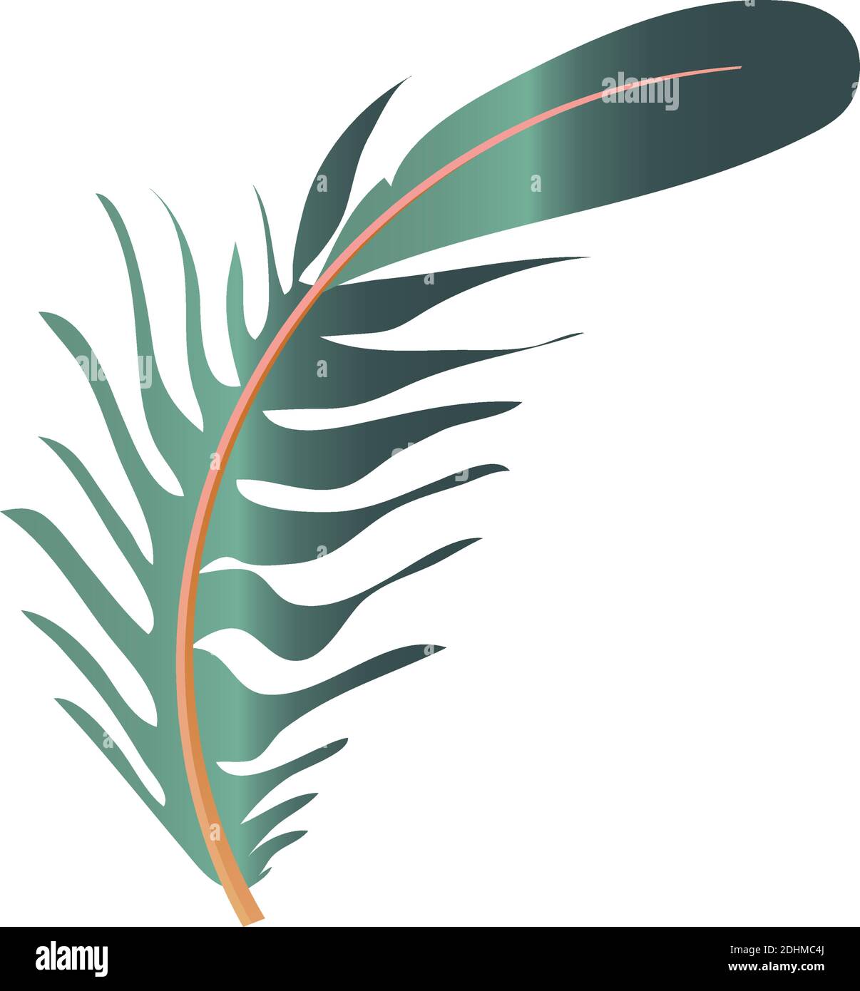 Green Feather Design High Resolution Stock Photography and Images - Alamy