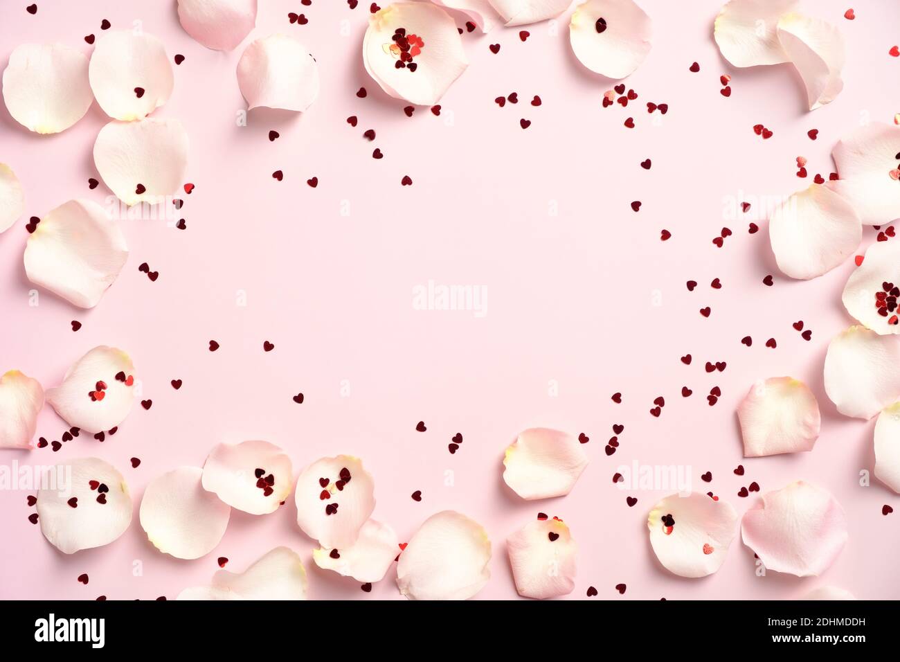 Pink Rose Petal Border