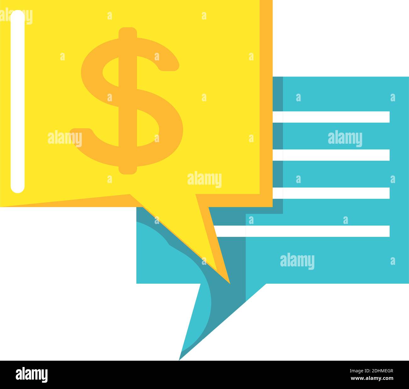 business speech bubble money message design vector illustration Stock ...