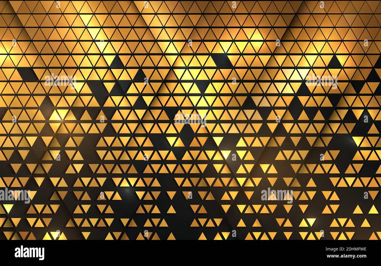 Gold polygon background hi-res stock photography and images - Alamy