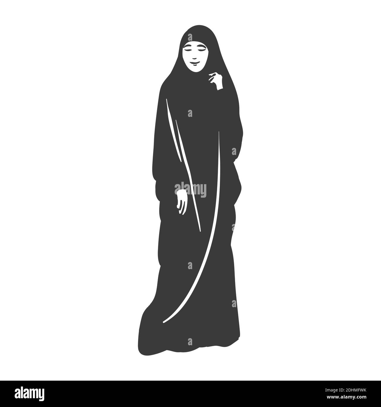 Muslim arabic islam woman in hijab fashion Stock Vector Image & Art - Alamy