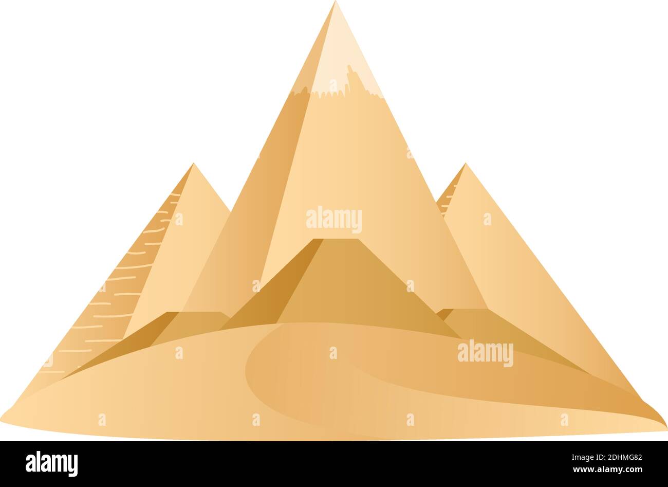Great Pyramid Of Giza Illustration High Resolution Stock Photography ...