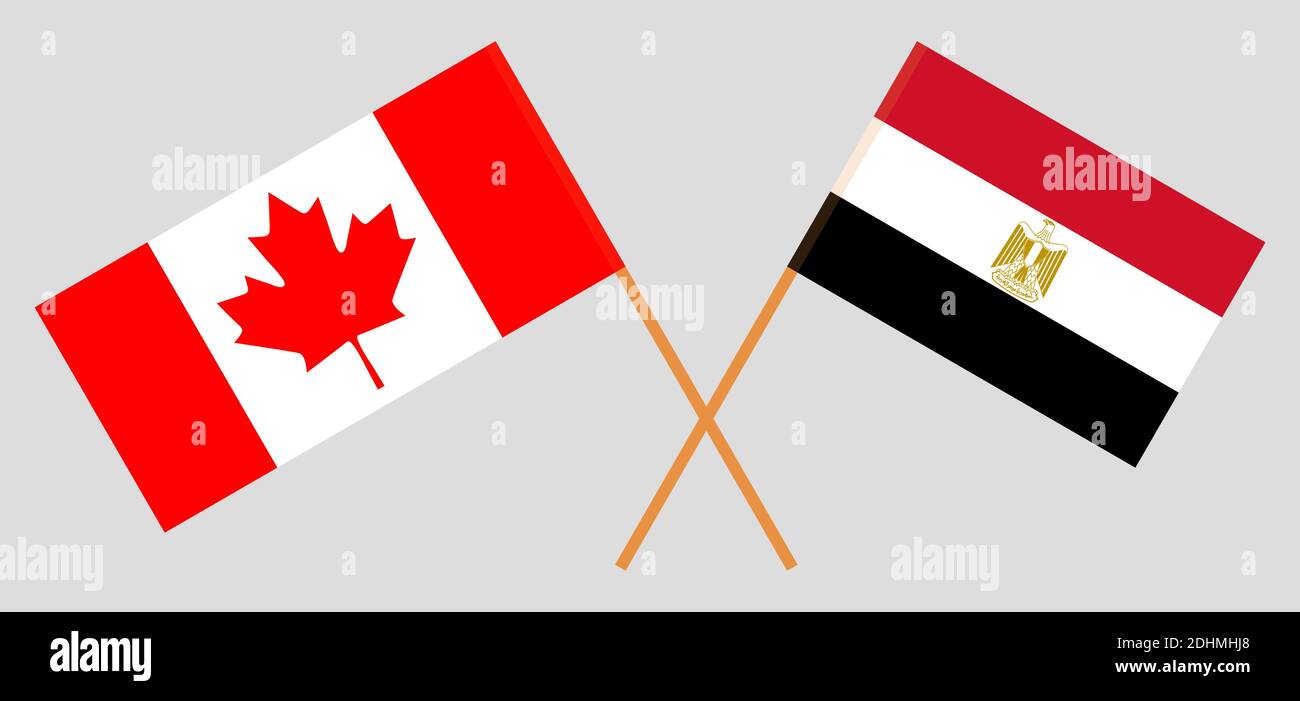 Egypt canada flags Stock Vector Images - Alamy