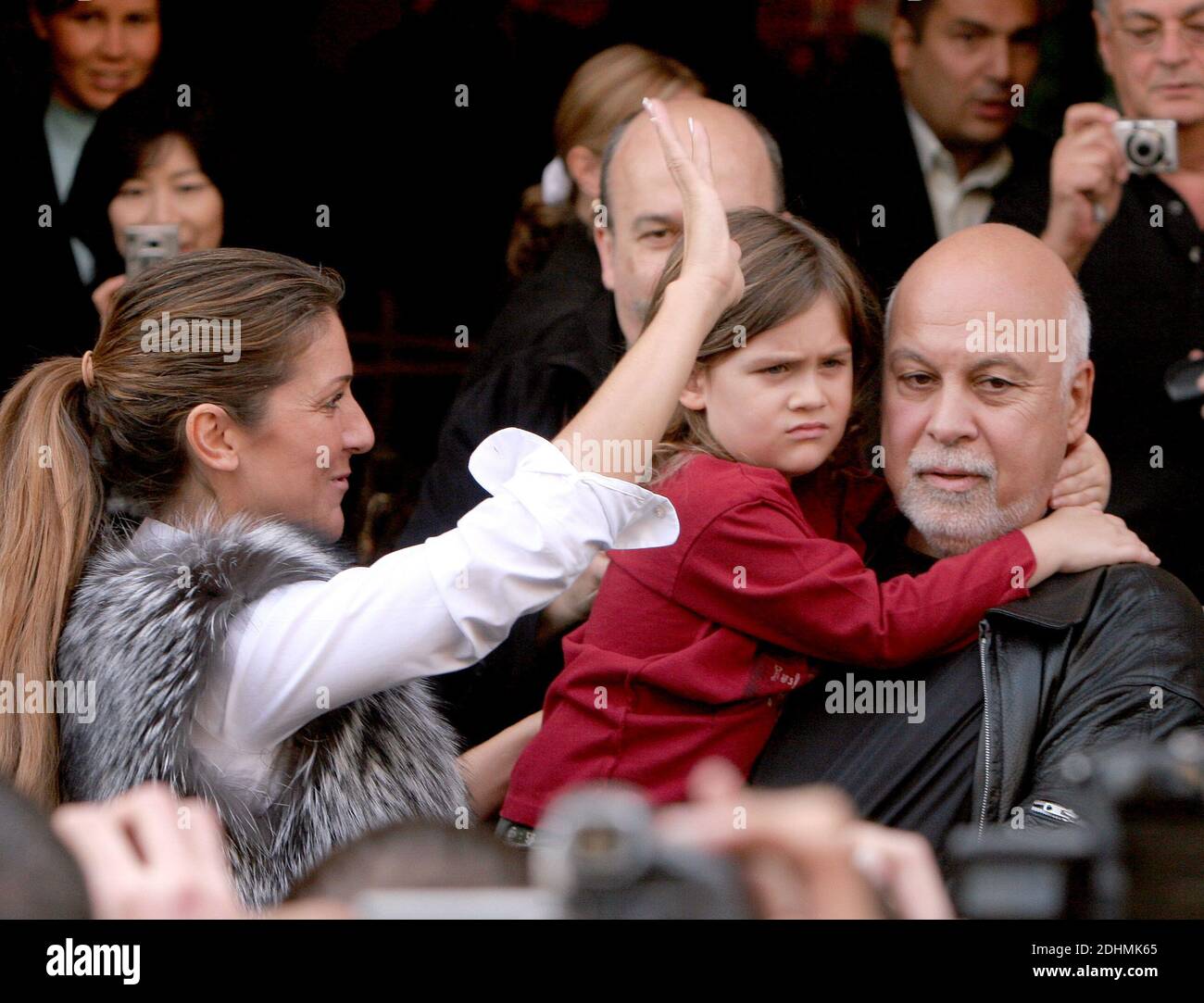 File Photo : Canadian singer Celine Dion, her husband Rene Angelil and ...