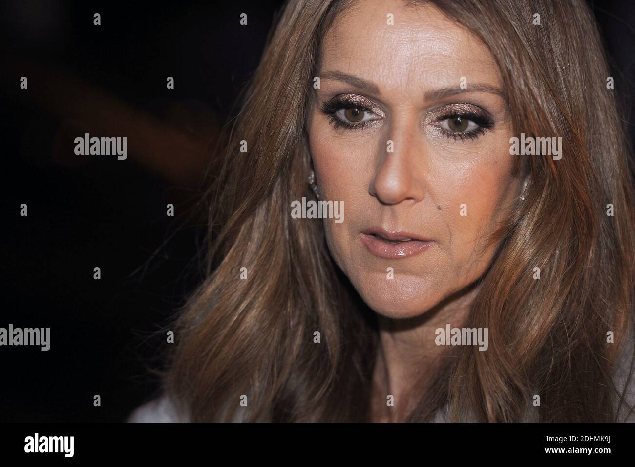 French-Canadian singer Celine Dion is seen leaving the Hotel Royal ...