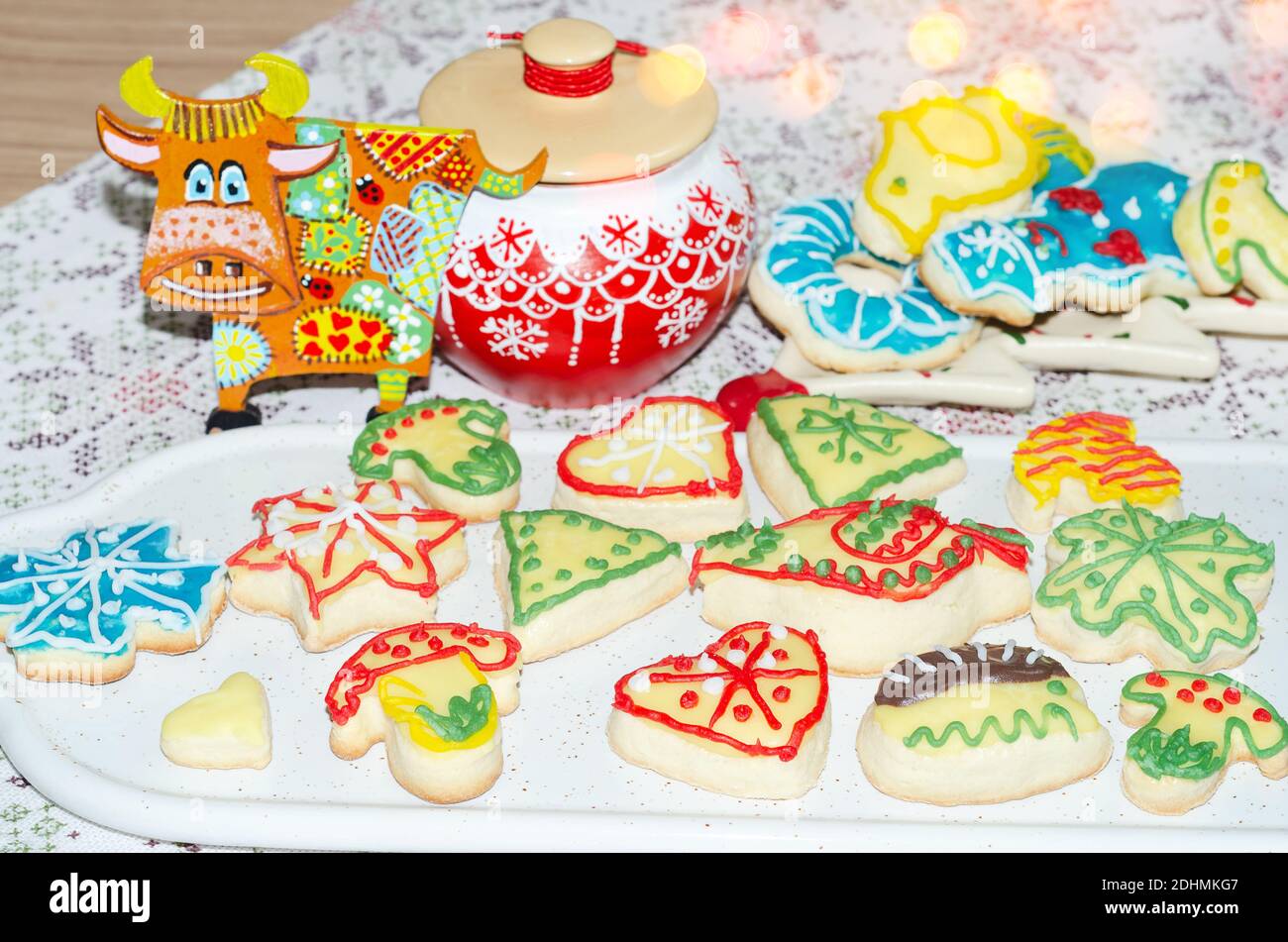 Christmas background homemade toy hi-res stock photography and images ...