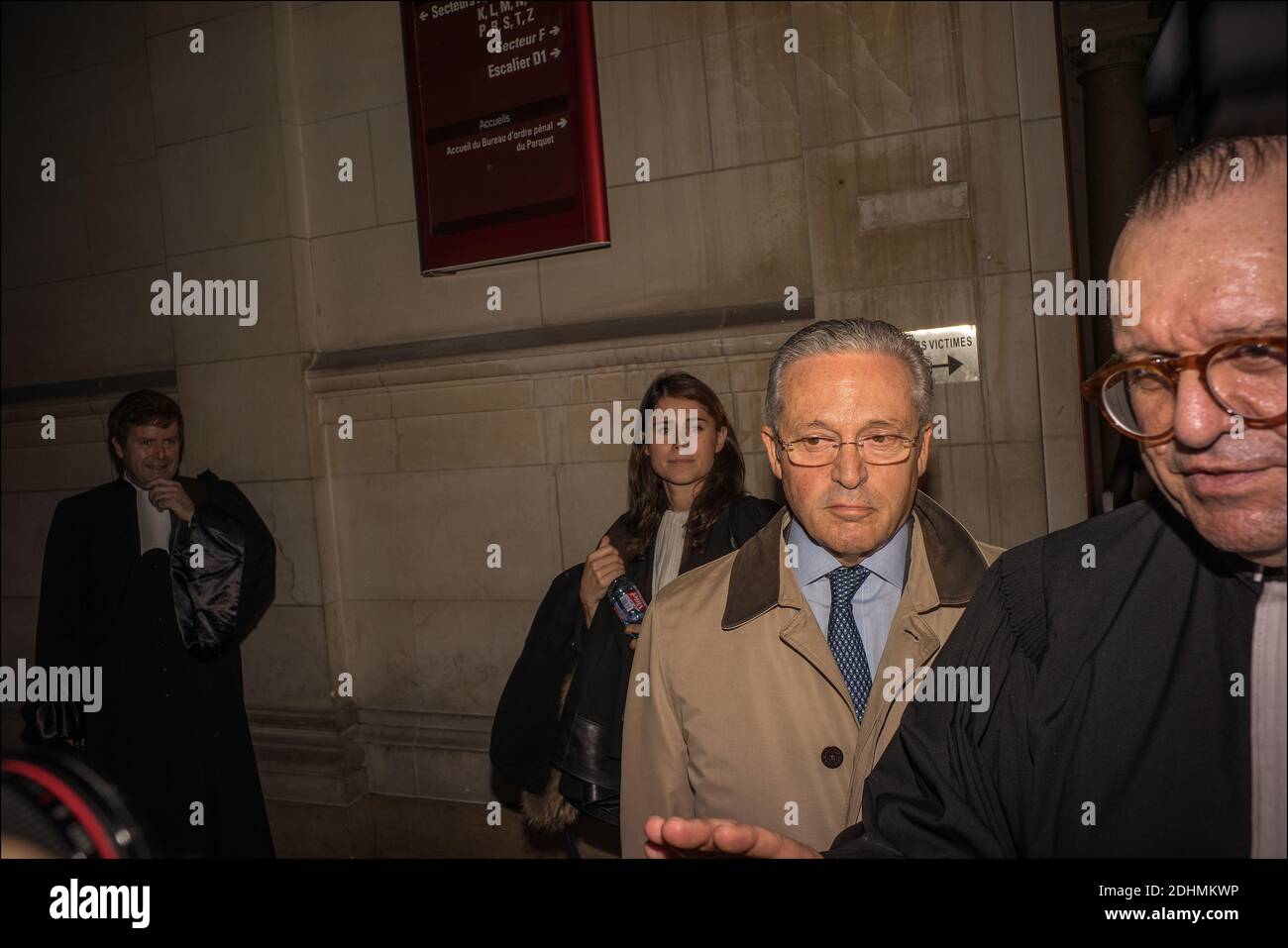 International art dealer Guy Wildenstein and his lawyer Herve Temime ...