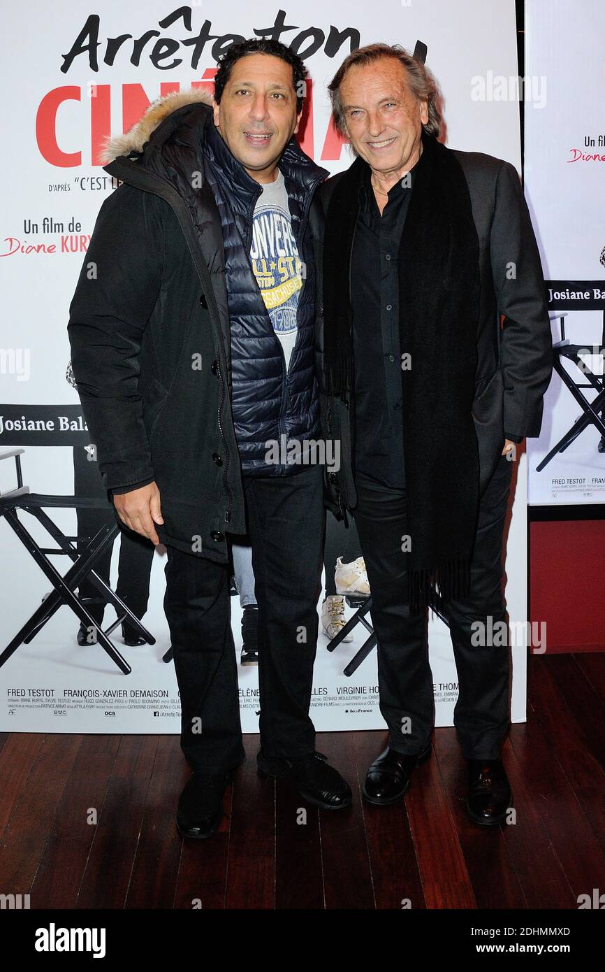 Smain et Alexandre Arcady assistent a la premiere du film Arrete Ton ...