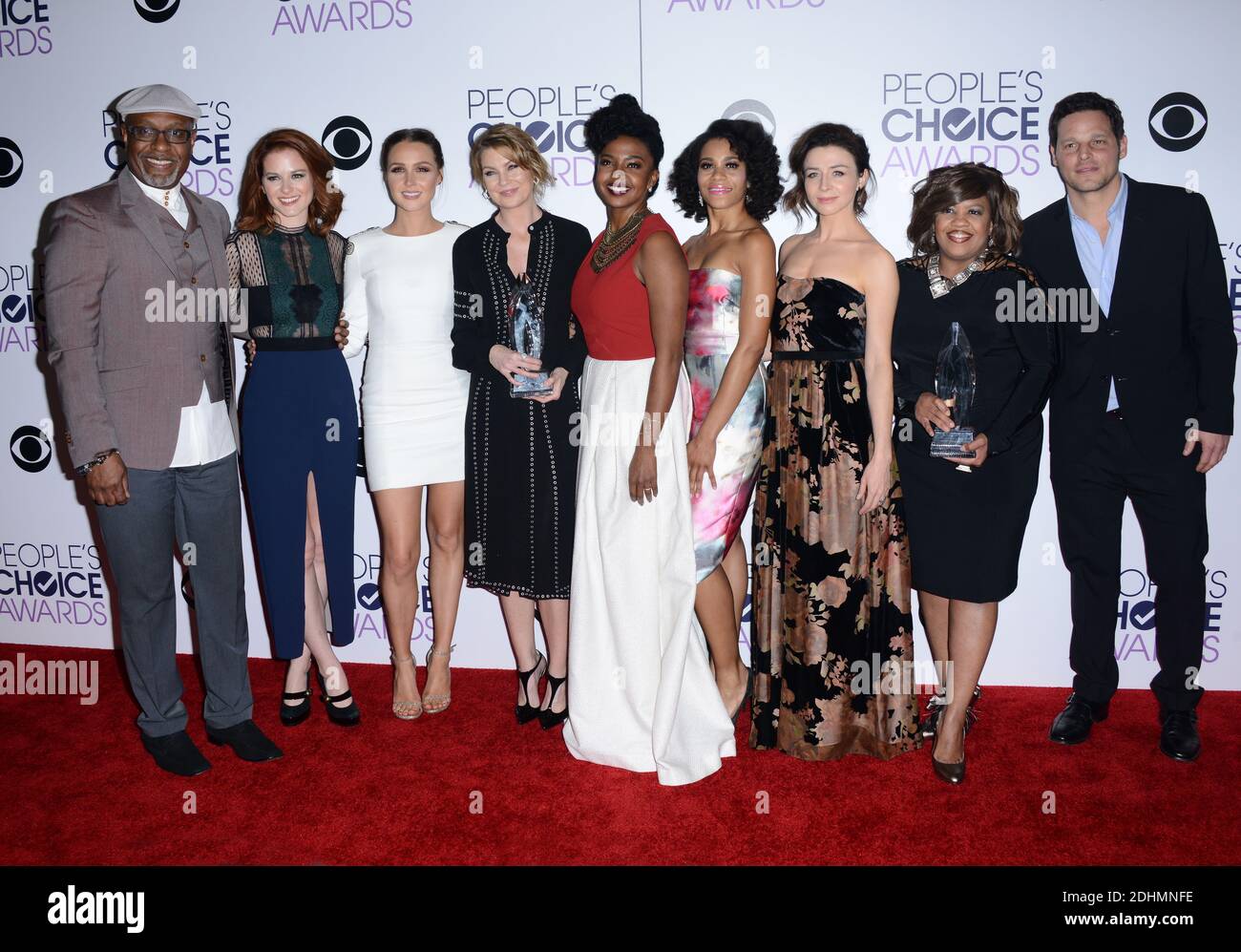Cast of Grey's Anatomy TV show James Pickens, Jr., Sarah Drew, Camilla ...