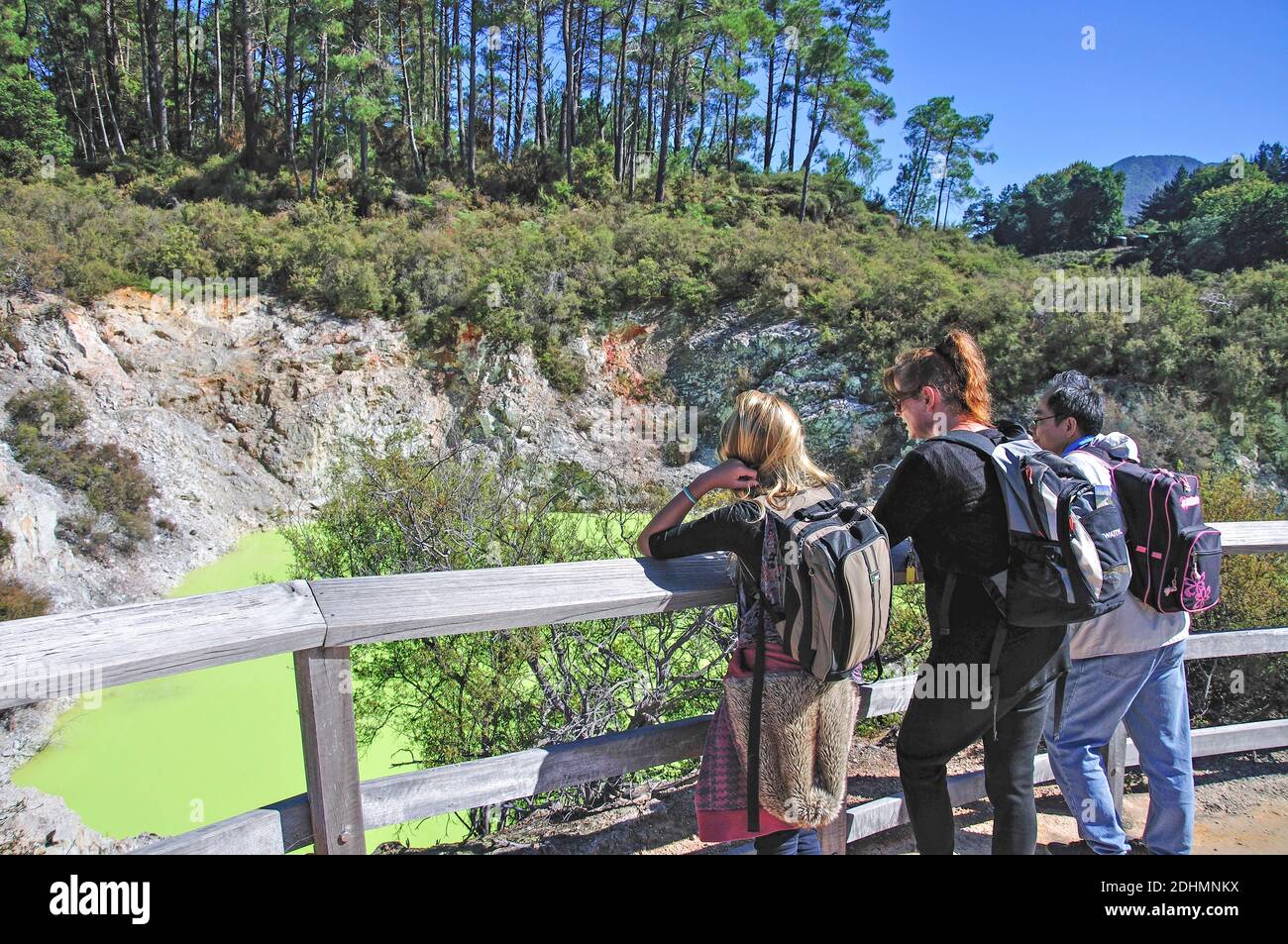 The Devil's Bath, Wai-O-Tapu Thermal Wonderland, Rotorua, Bay of Plenty ...