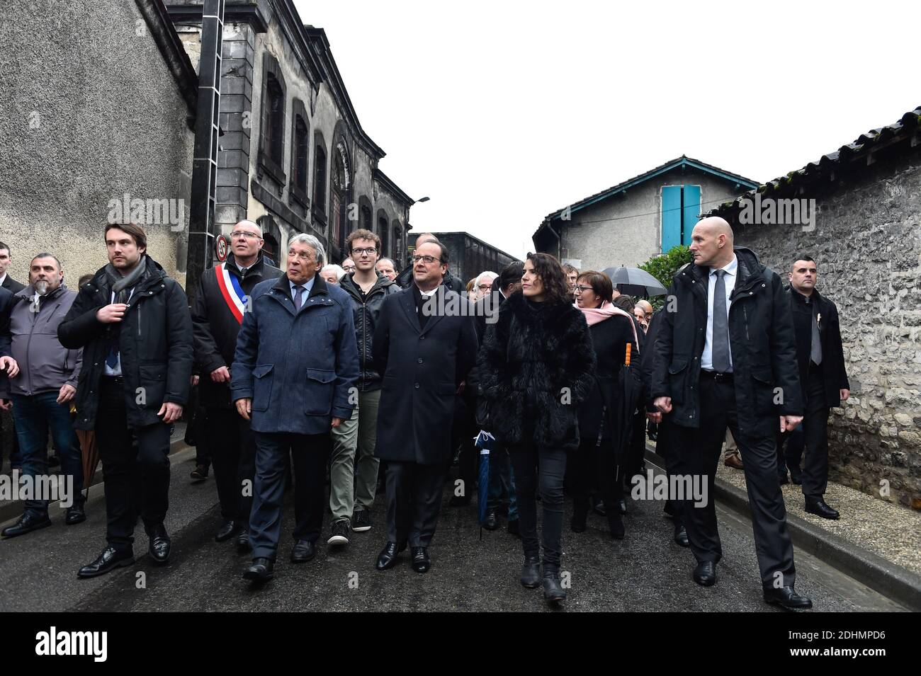 (L-R) Francois Mitterrand's son Gilbert Mitterrand, French President ...